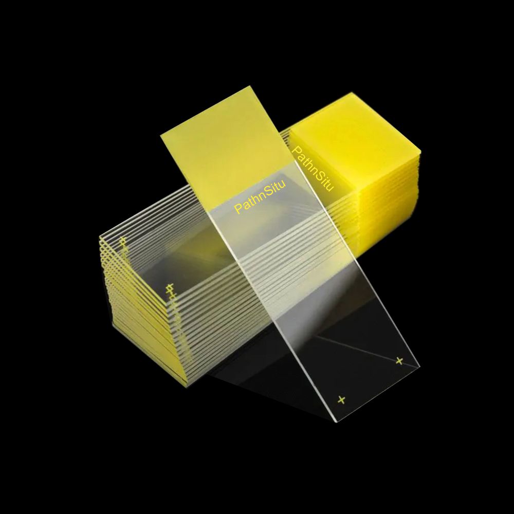 Yellow Coloured Microscopic Slides